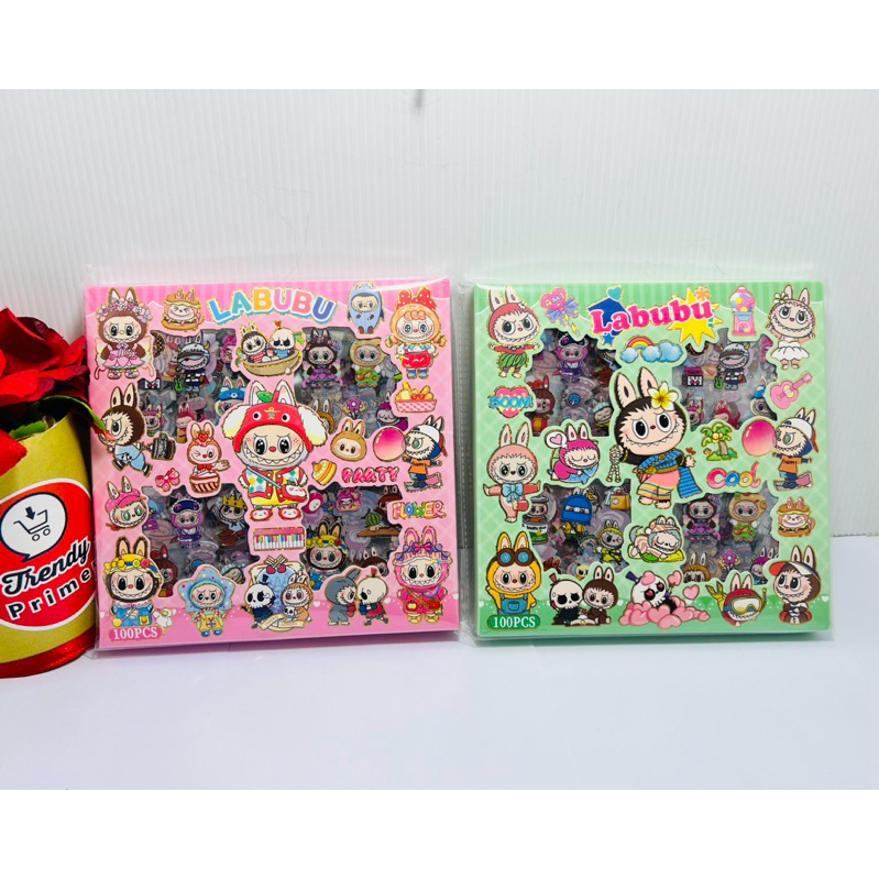 Jual Stiker labubu sanrio bok isi 100pcs Sticker viral | Shopee Indonesia