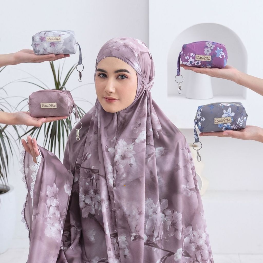 Jual Mukena Travel Mini Motif Dewasa Mini Katun Premium All Size ...
