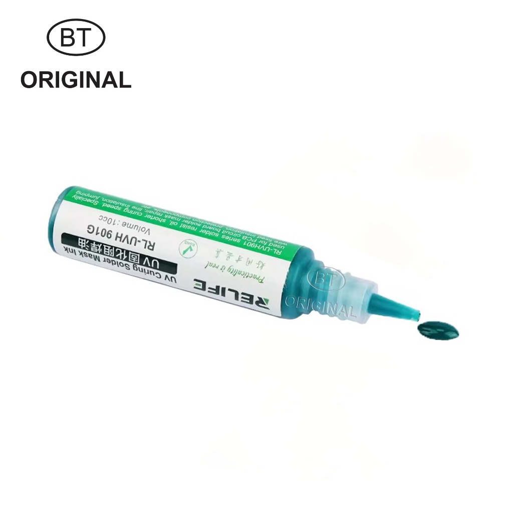 Jual LEM CAT PCB WARNA HIJAU - UV CURING SOLDER MASK RELIFE RL-UVH901G ...