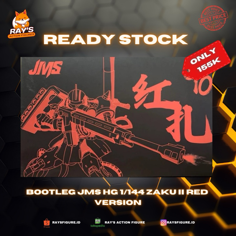 Jual Bootleg JMS HG 1/144 Zaku II Red Version | Shopee Indonesia
