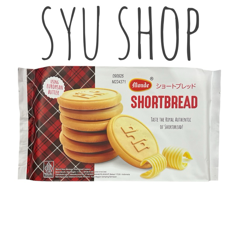 Jual Monde short bread shortbread premium cookies with european butter ...