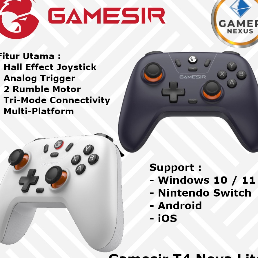 Jual Gamesir Nova Lite Wireless Controller Bluetooth Gamepad PC Android Switch iOS | Shopee ...