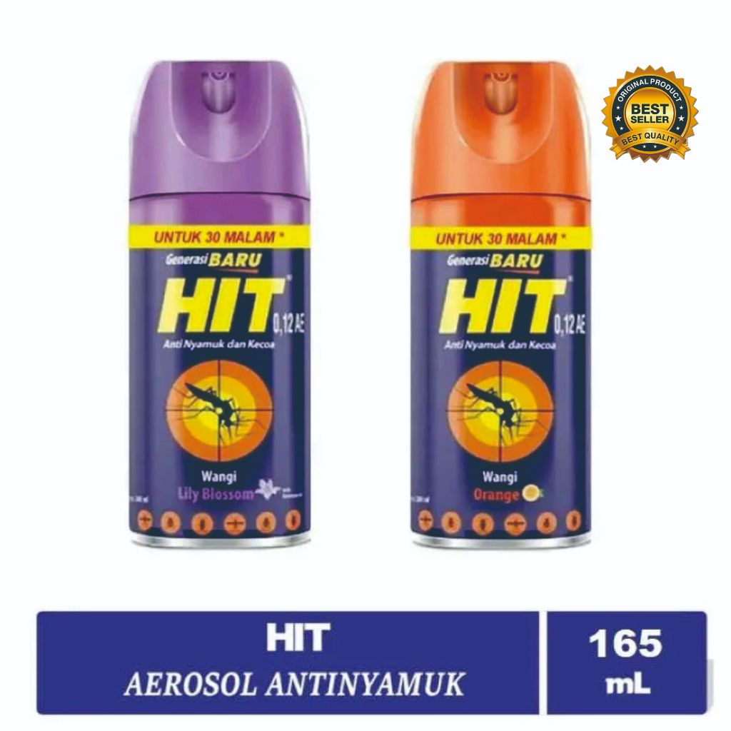 Jual HIT Aerosol 165 Ml Obat Anti Nyamuk dan Seranga Semprot Spray ...