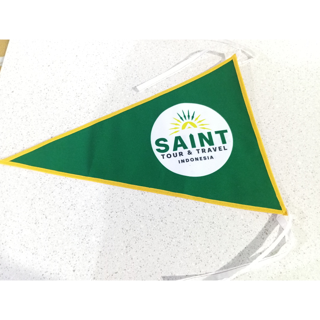 Jual Bendera Travel/Bendera Segitiga Custom/Cetak Bendera Travel ...