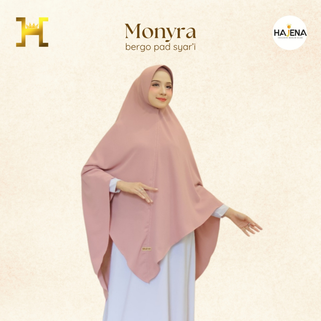 Jual HAJENA ~ KHIMAR MONYRA SIZE XXL JUMBO SYAR'I HIJAB INTANS SOFT PET ANTEM | Shopee Indonesia