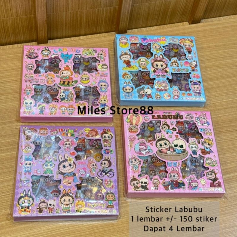 Jual Stiker Labubu / Sticker Sanrio Lotso Momo Capybara Mix isi 100 pcs ...