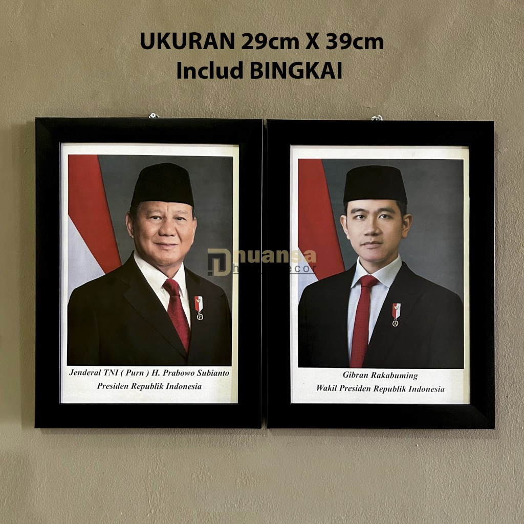 Jual FOTO PRESIDEN DAN WAKIL PRESIDEN 2024-2029 + BINGKAI ( BACA DESKRIPSI ) | Shopee Indonesia