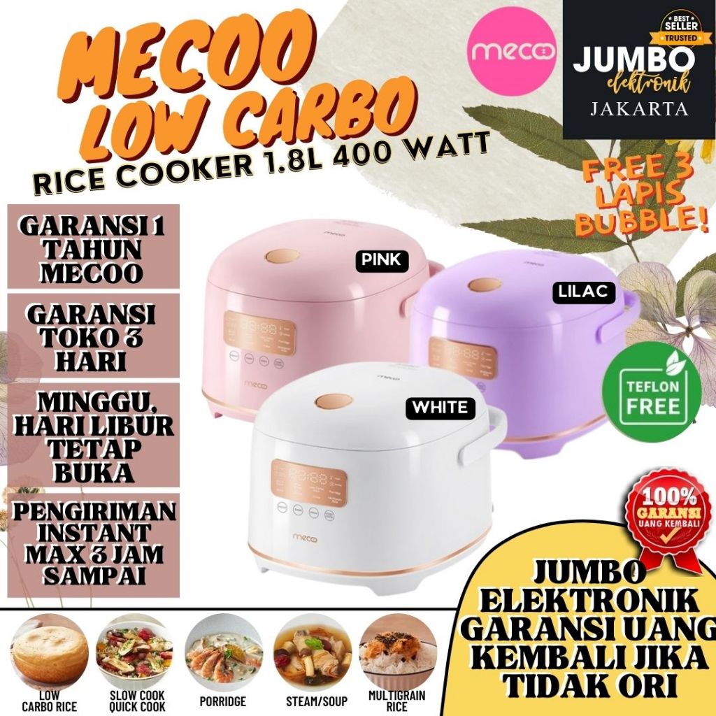 Jual Mecoo Most Aesthetic Rice Cooker UltraWarmth 48H 400 Low Watt ...