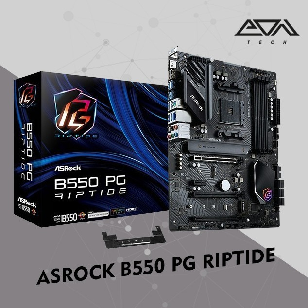 Jual ASROCK B550 PG RIPTIDE MOTHERBOARD ATX AMD Socket AM4 DDR4 ...