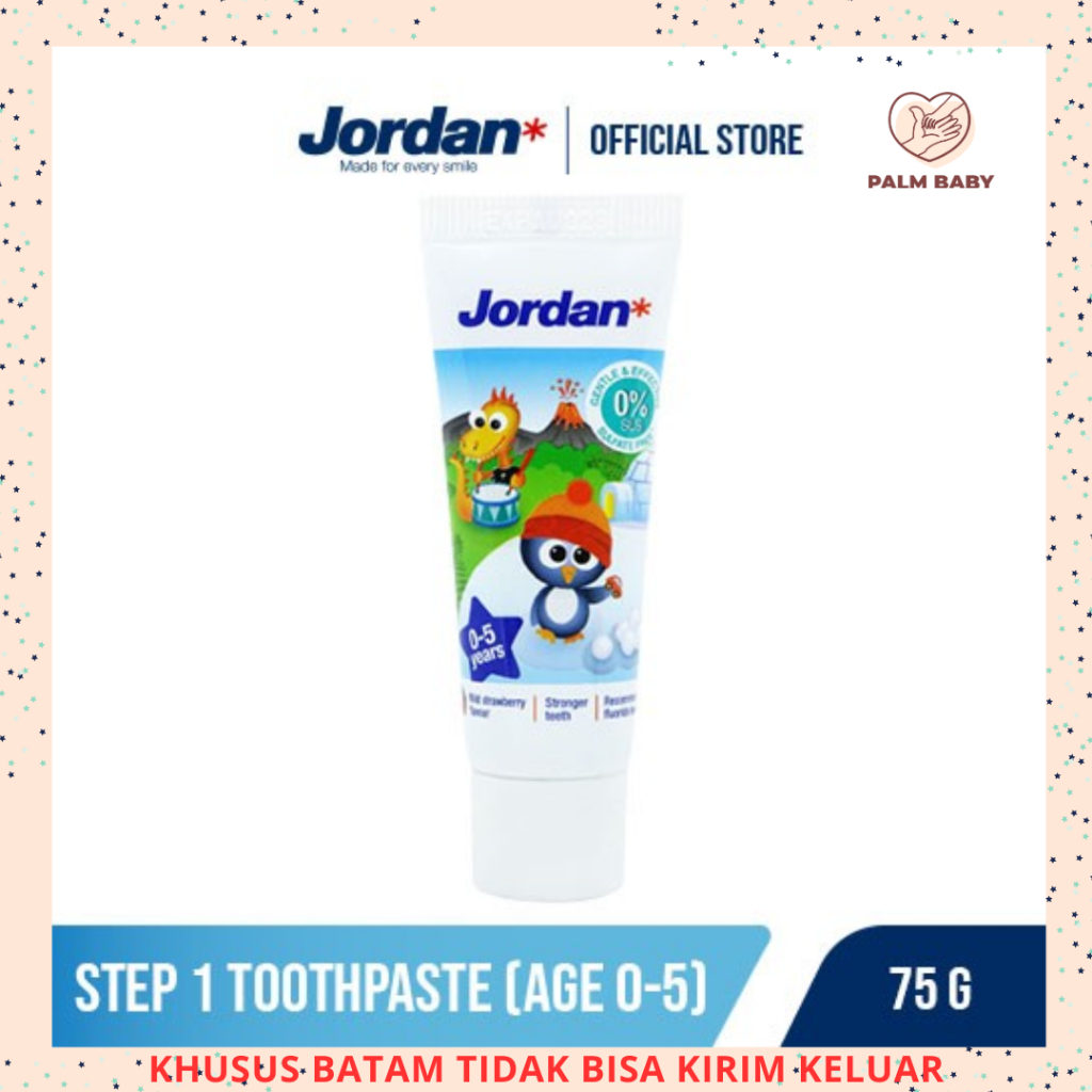 Jual Jordan Oral Care Kids Toothpaste Step 1 - Pasta Gigi Anak | Shopee ...