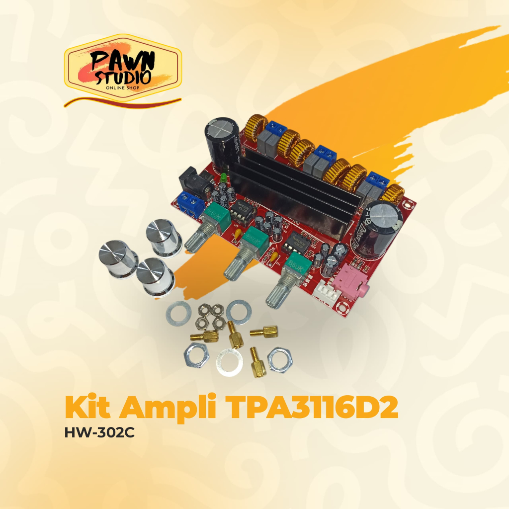 Jual Modul Digital Power Amplifier Kit TPA3116D2 Stereo Class D - HW ...