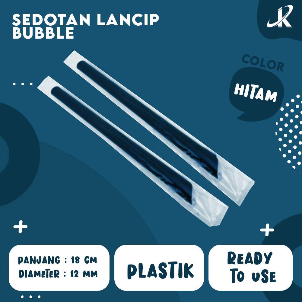 Jual KJPPACK Sedotan 12mm & 8mm Boba Jumbo / Bubble Tea Steril & Non ...