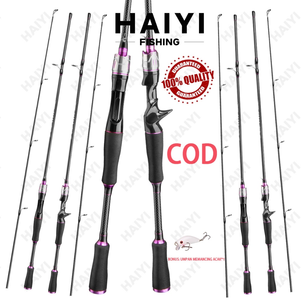 Jual HAIYI FISHING Joran Pancing 1.65m/1.8m/2.1m Fishing Rod Carbon Resistansi maksimum 20KG ...