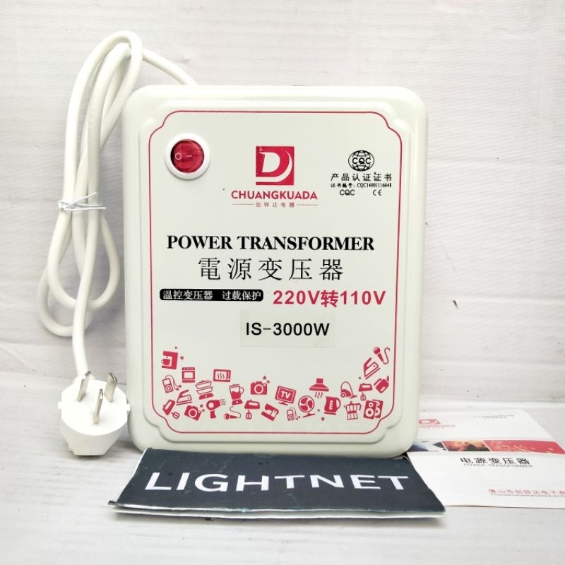 Jual Trafo Step down 3000W AC 220V to 110V 3000 IS-3000VA | Shopee ...