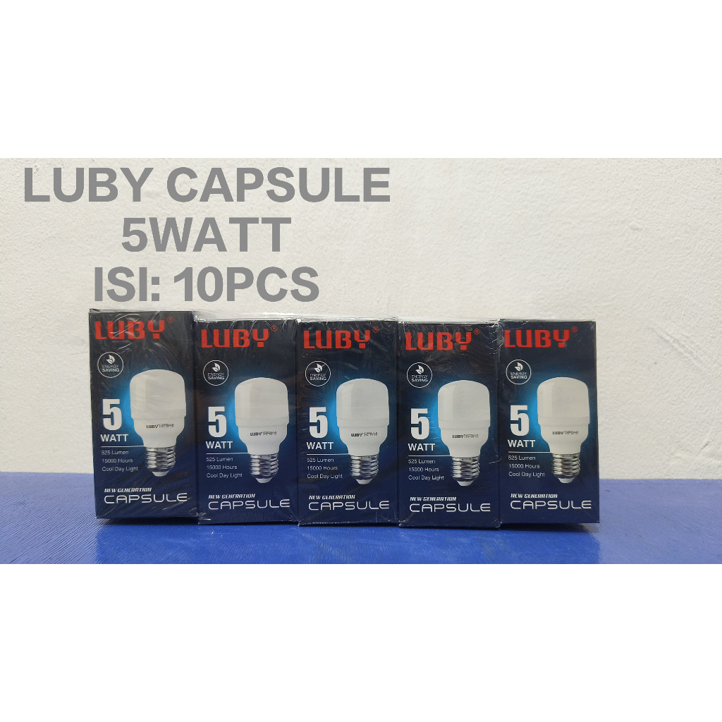 Jual Luby Capsule Bohlam Lampu LED 5-10-14 WATT ISI 10PCS PUTIH | Shopee Indonesia