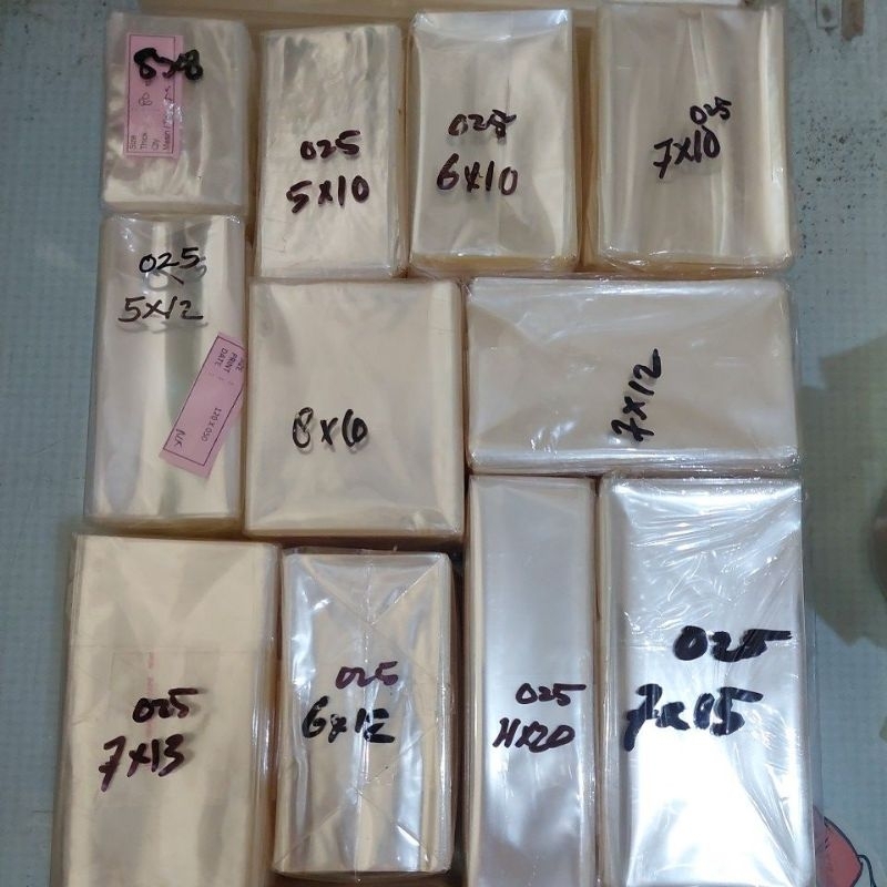 Jual Plastik OPP Tanpa Lem/Polos ukuran 5x8/5x10/6x10/7x10/8x10/5x12/6x12/7x12/7x13/7x15/8x15 ...