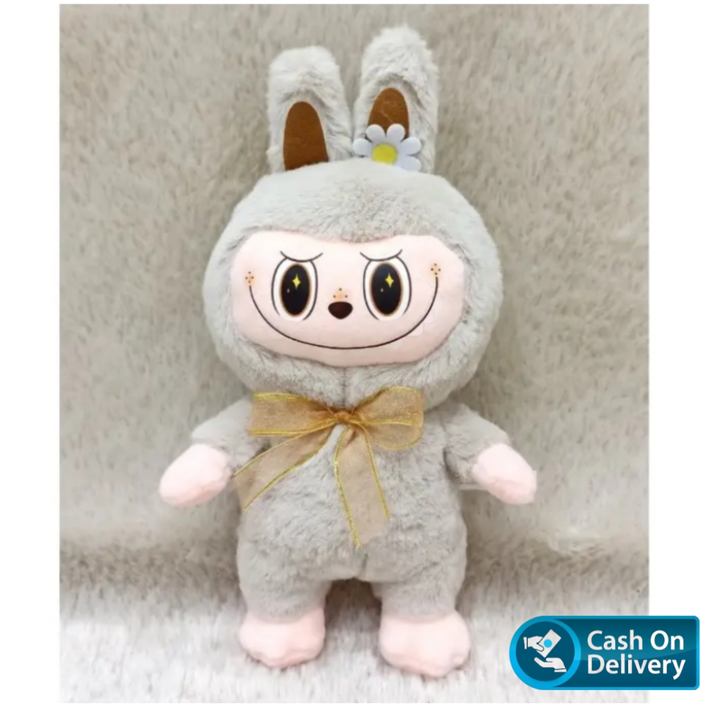 Jual Boneka viral labubu muka printing ukuran 45cm berlabel SNI ...