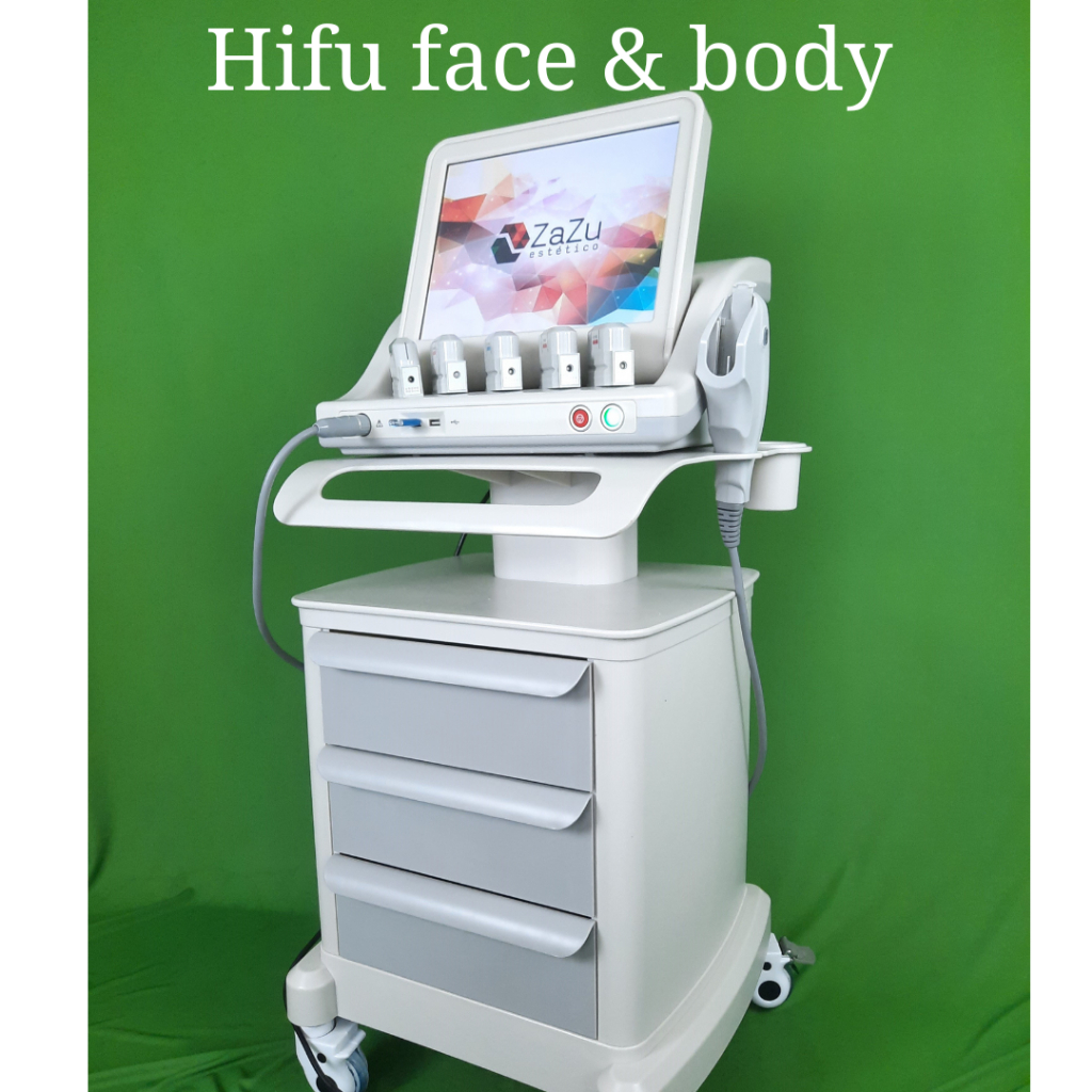 Jual Alat Penirus Wajah HIFU Face Body 5 Cartridges Mesin Pengencangan ...