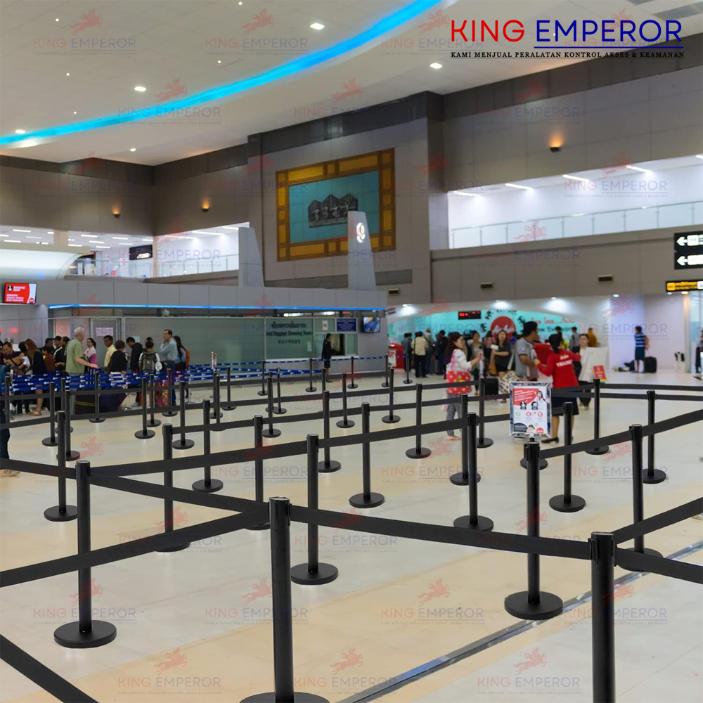 Jual Standing Barrier Queue Line Stainless / Tiang Pembatas Antrian ...