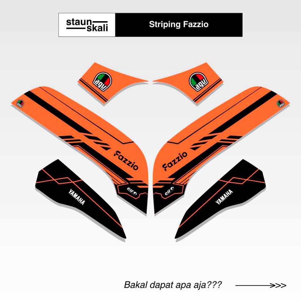 Jual Striping Fazzio Variasi (50) Full Body Custom Original 2022 2023 ...