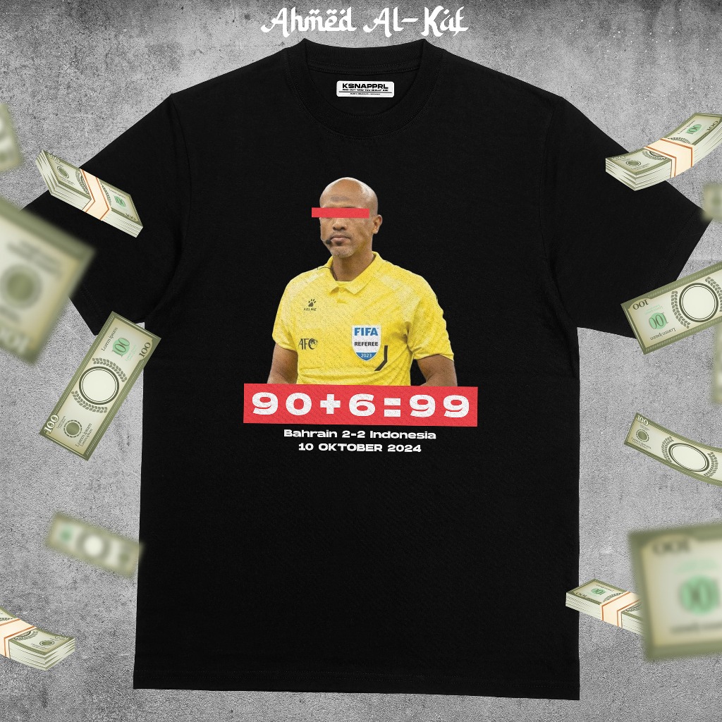 Jual Kaos Bola Timnas Indonesia " Wasit Botak ALKAF BAHRAIN " - Kaos ...