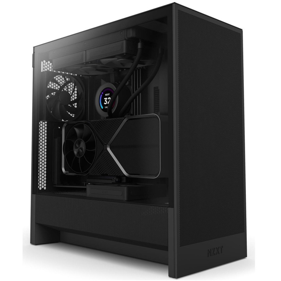 Jual NZXT H5 FLOW 2024 MATTE BLACK MID TOWER PC CASE CASING GAMING ...