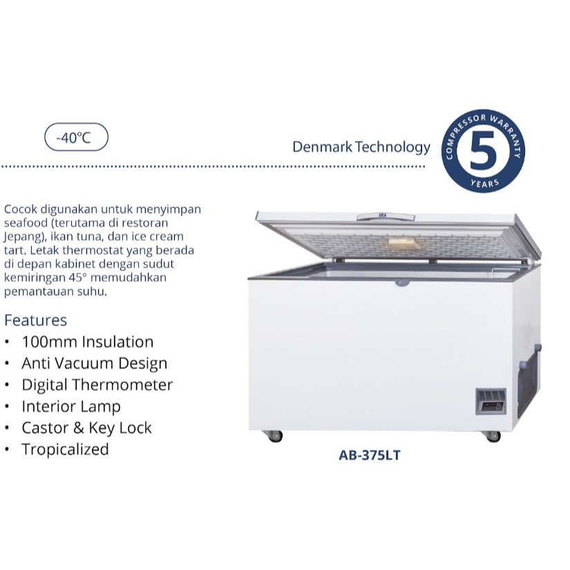 Jual Low Temperature Freezer GEA AB 375 LT / Freezer Suhu Rendah -40C ...