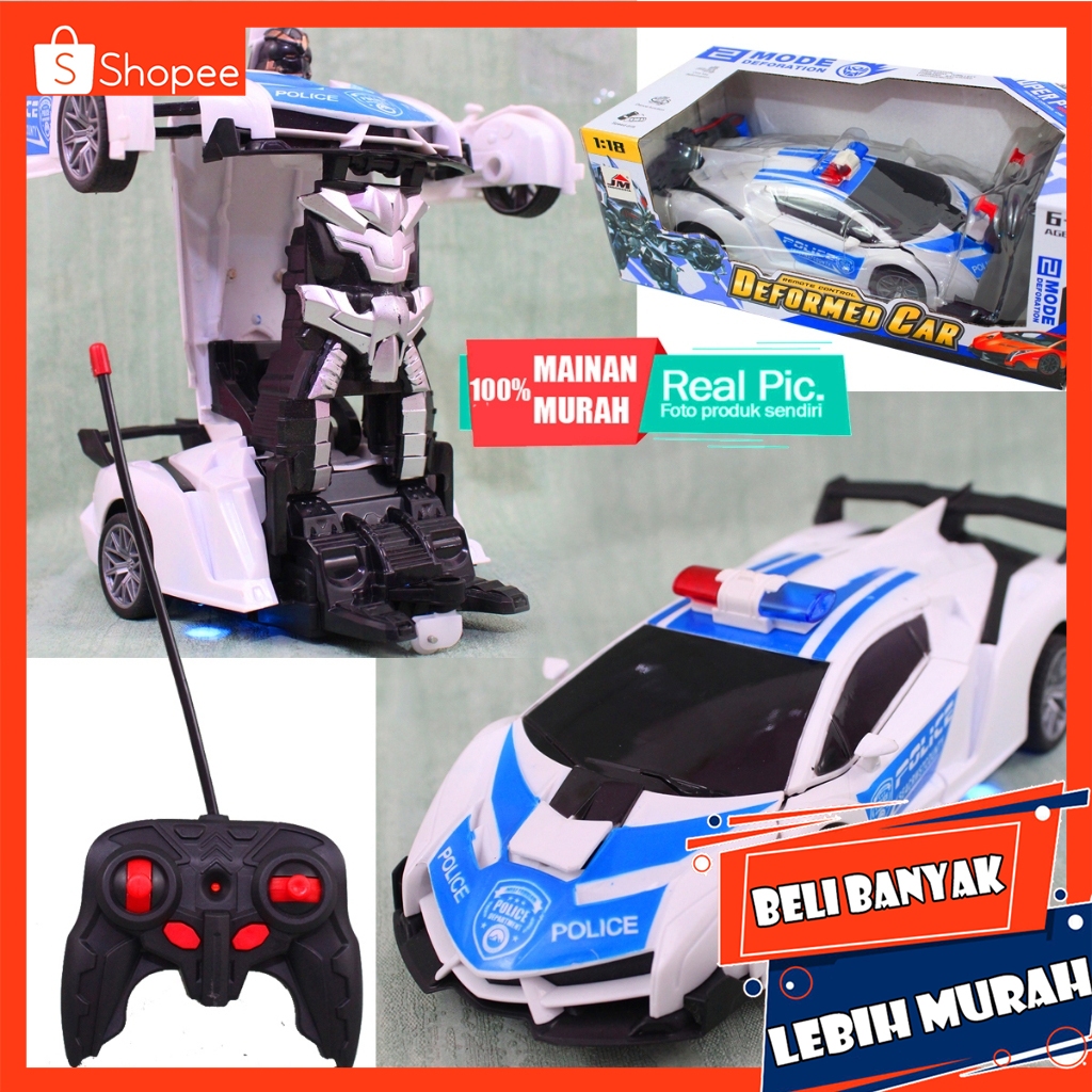 Jual MAINAN RC POLICE 2 MODE DEFORATION SUPER POWER TRANSFORMATION ...