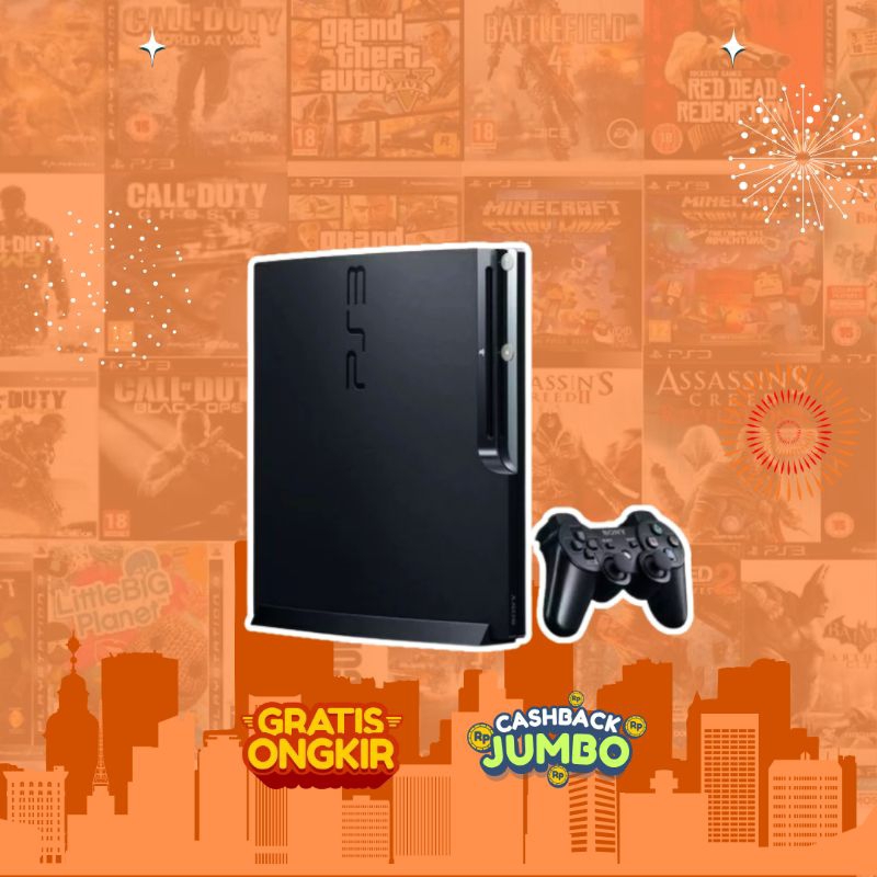 Jual Playstation 3 Slim Cfw Hen SERI 20 25 30 160GB/320GB/500GB | Shopee Indonesia