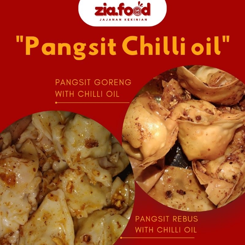 Jual PANGSIT/WONTON CHILLI OIL GORENG/REBUS/KUKUS/KUAH/KERING BY ZIA ...