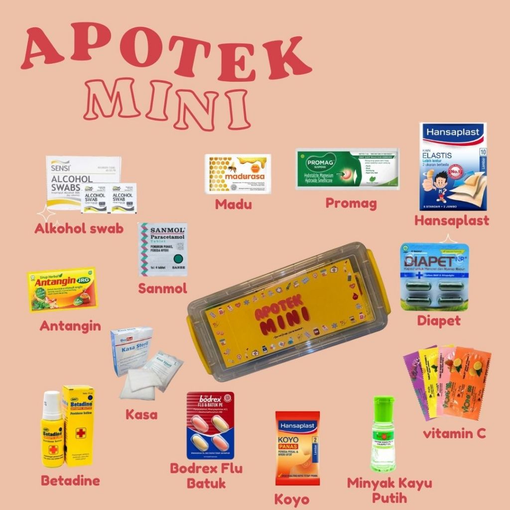 Jual Apotek Mini | Kotak Obat | Kotak P3K | Shopee Indonesia