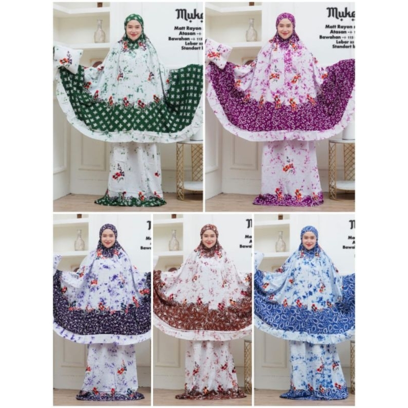 Jual mukena dewasa batik rayon samitex premium jumbo adem traveling ...