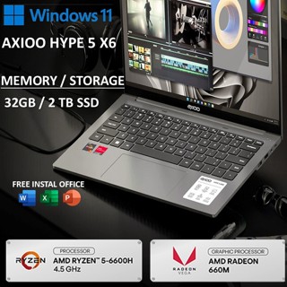 Jual Laptop Axioo Hype 5 AMD X6 RYZEN 5 6600H 32GB 2TB SSD 14.0FHD IPS BackLit Keyboard Windows ...