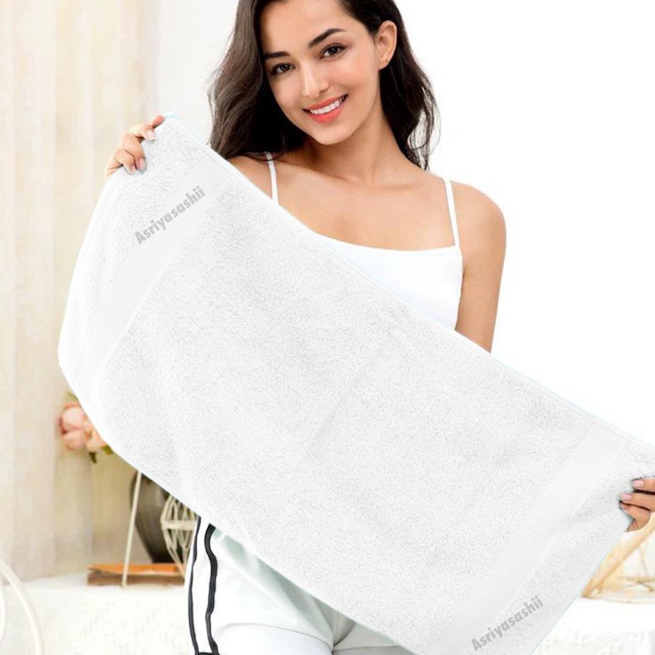 Jual MURMER Handuk Wajah Leher Muka Putih 35x7 Asriyasashii Cotton 1 ...