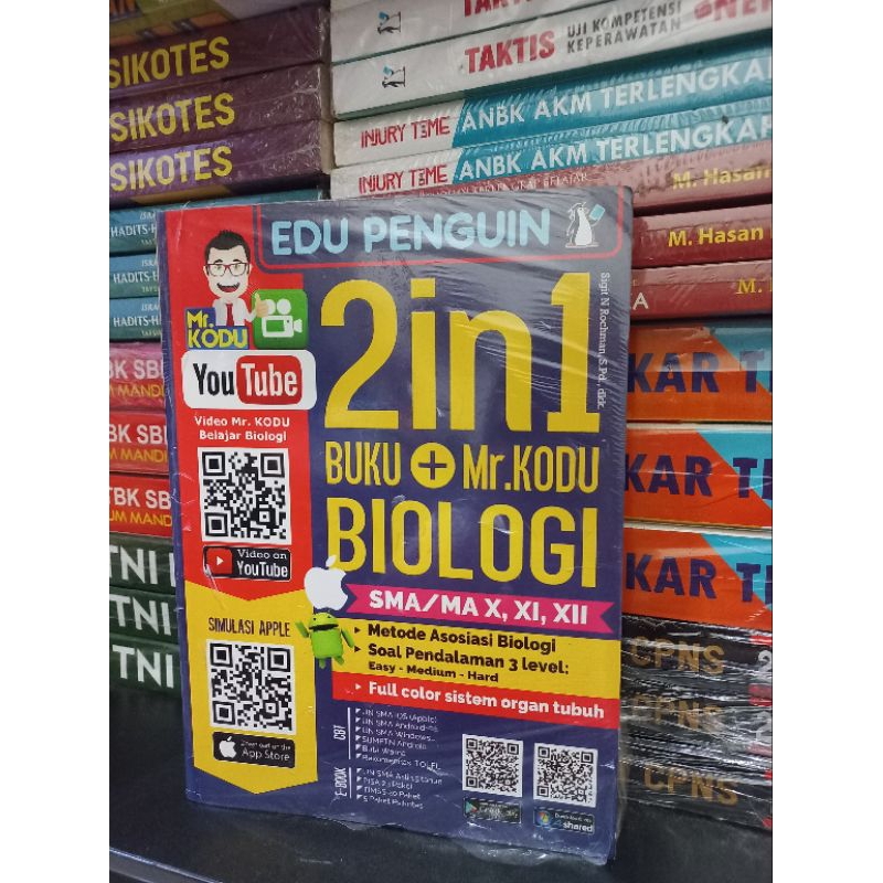 Jual ORIGINAL 2IN1 BUKU+MR.KODU BIOLOGI SMA/MA,XI,XII SIGIT N ROCHMAN,S ...