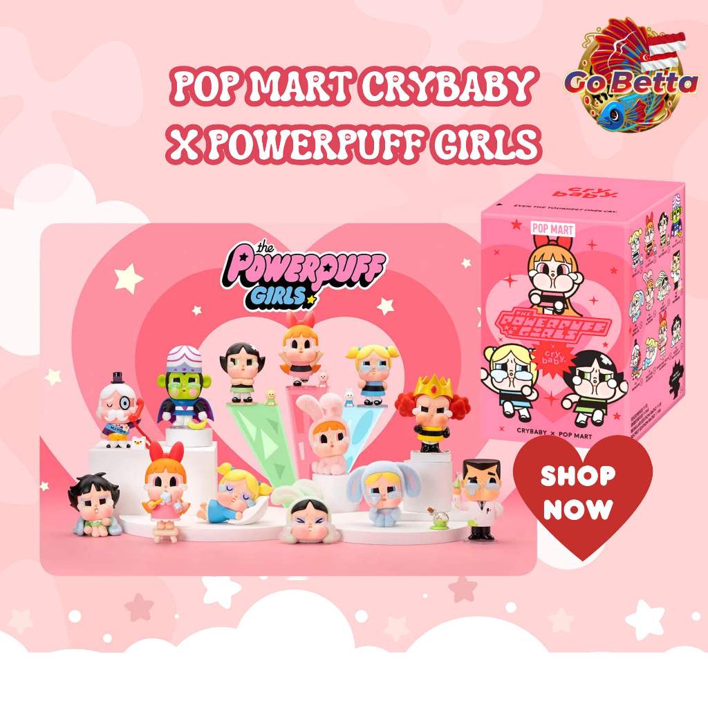 Jual OFFICIAL POP MART SINGAPORE Crybaby x Powerpuff Girls Series ...
