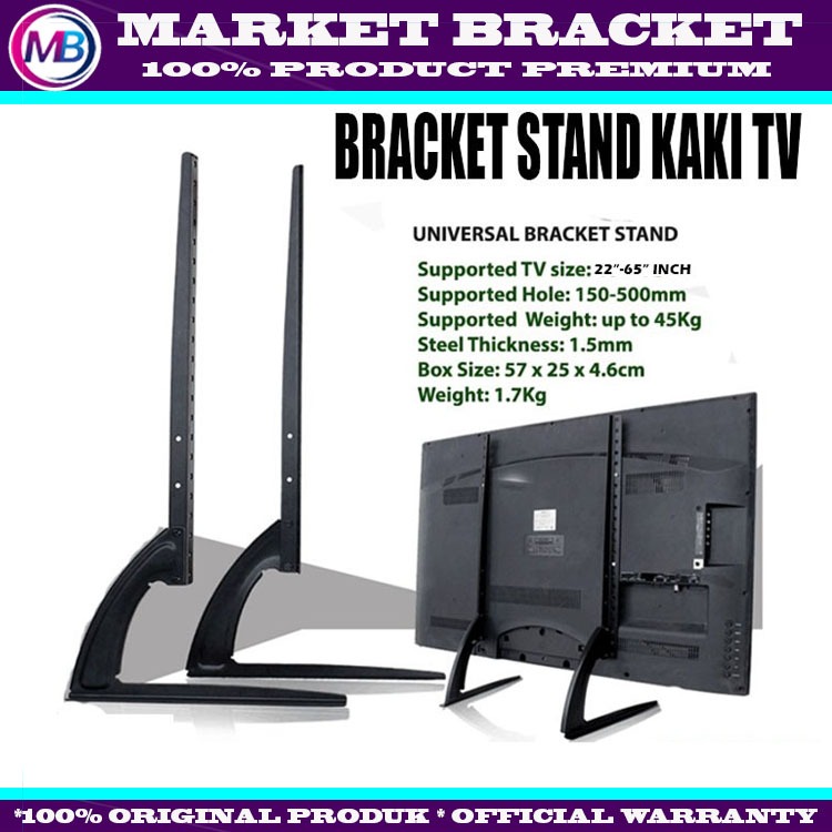 Jual Kaki Tv Stand Bracket Led 19 22 24 32 40 42 43 inch Universal ...