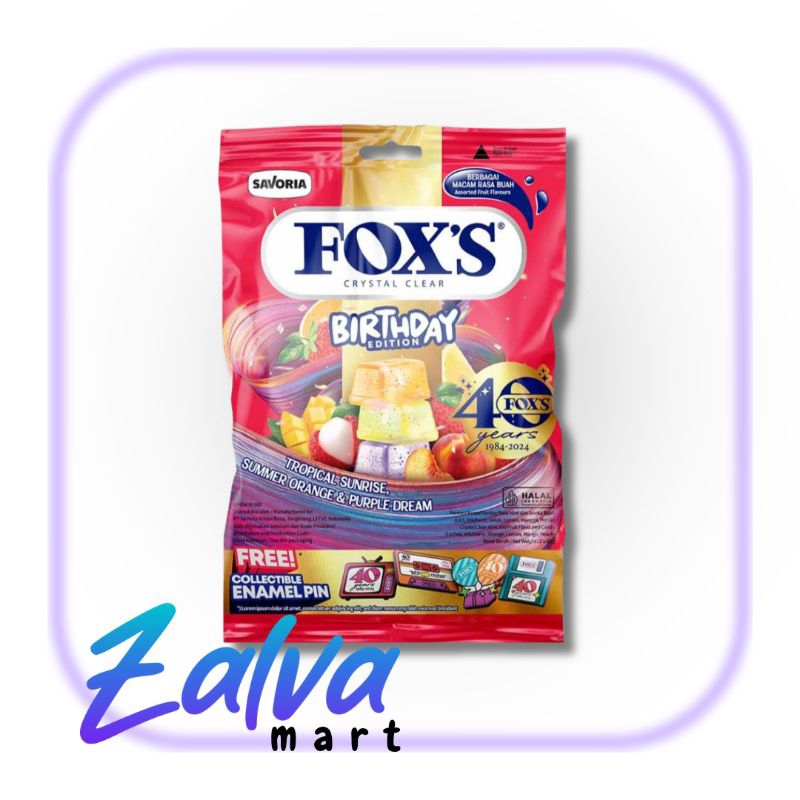 Jual Fox's Permen Aneka Rasa Buah Birthday Edition 2 x 80 g | Shopee ...