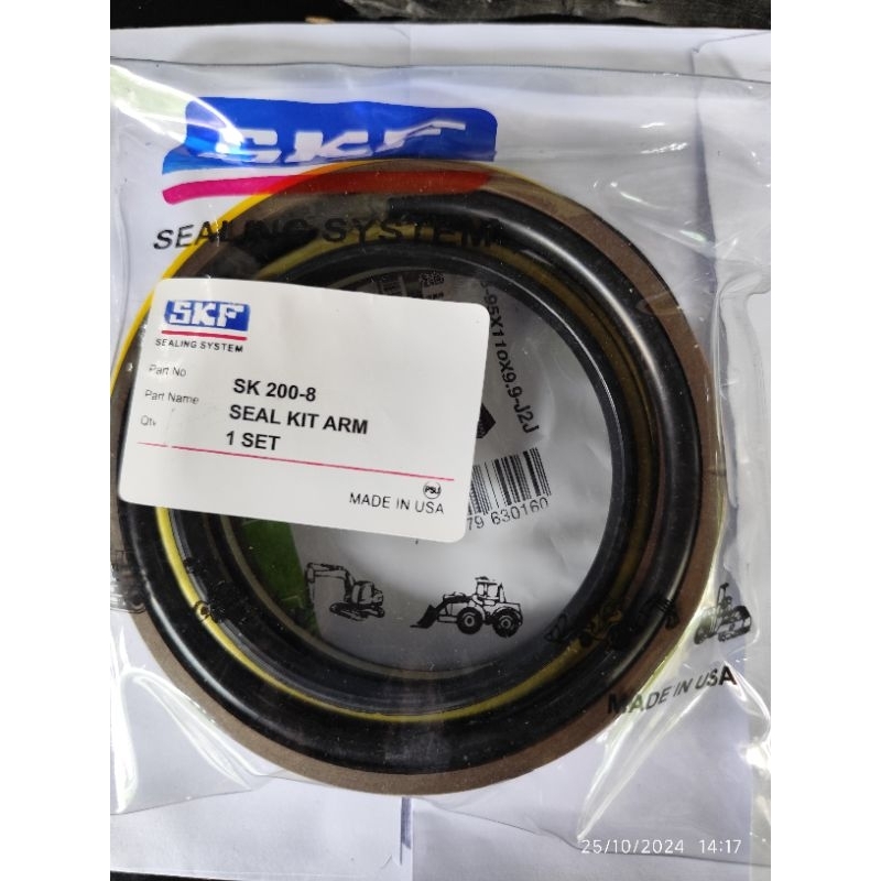 Jual Seal kit Arm Excavator Kobelco SK 200-10 SKF Seal Arm Sk 200-10 ...