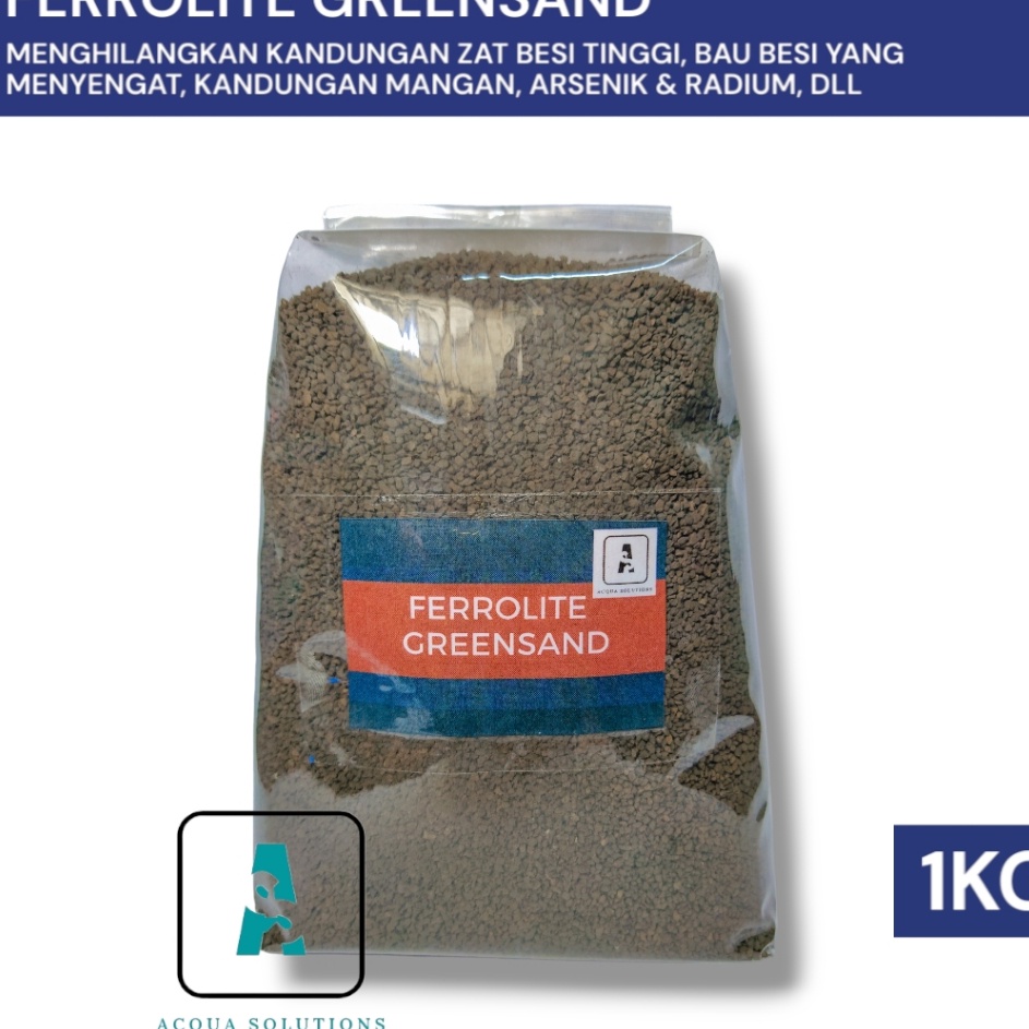 Jual Ferrolite Greensand Media Filter Air Penyerap Zat Besi Tinggi 1Kg ...