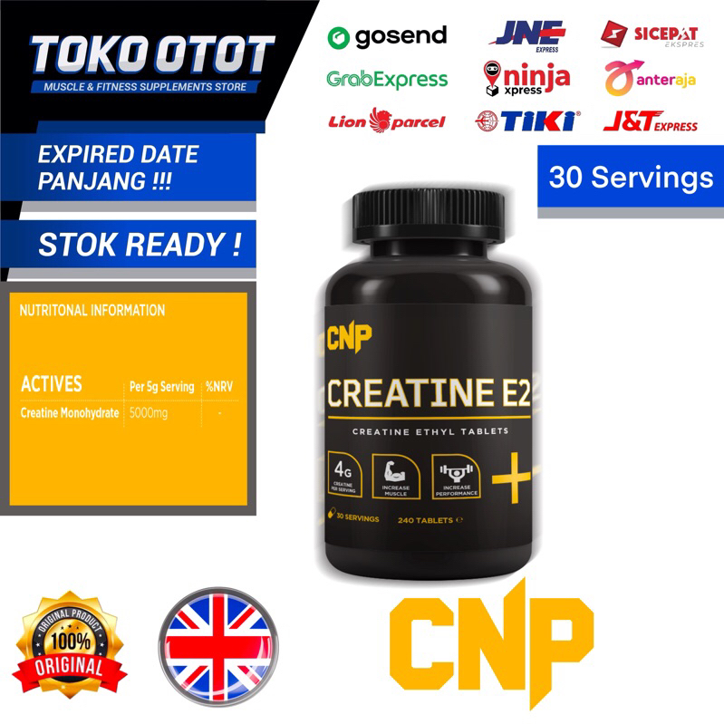 Jual CNP Creatine E2 Ethyl Ester HCL 240 Capsules 30 Servings CNP Professional Made In UK ...