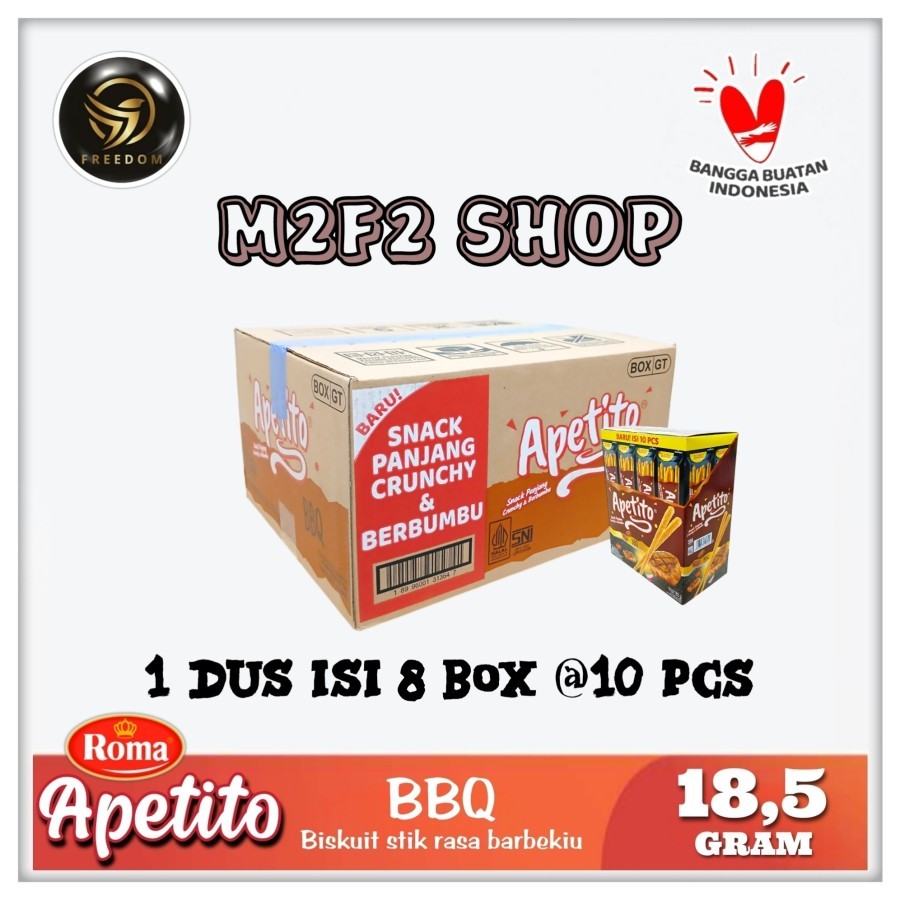Jual Roma Apetito Biskuit Stik Renyah & Gurih Rasa BBQ - 18,5 gr ...