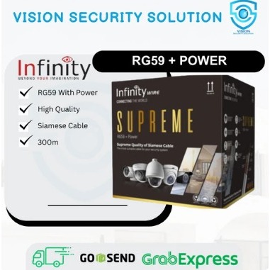 Jual Kabel Coaxial RG59 + Power DC CCTV Infinity High Quality 300m ...