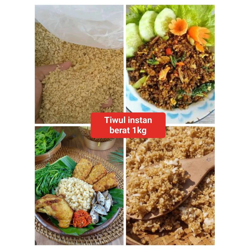 Jual Nasi Tiwul Instan Ampok Tiwul Kemasan 1kg | Shopee Indonesia