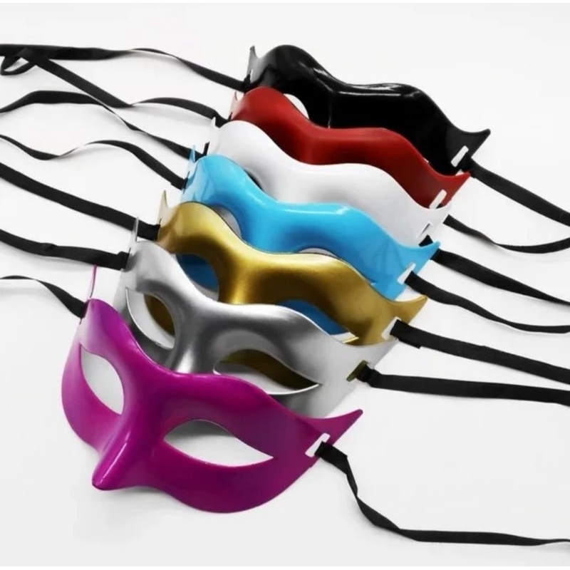 Jual Topeng Pria Polos Party Mask Topeng Pesta Halloween Ulang Tahun ...