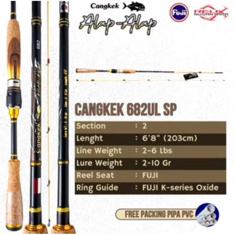 Jual Joran Pancing Cangkek Alap Alap 682 Ul Relix Nusantara Joran Casting Ultralight Joran ...