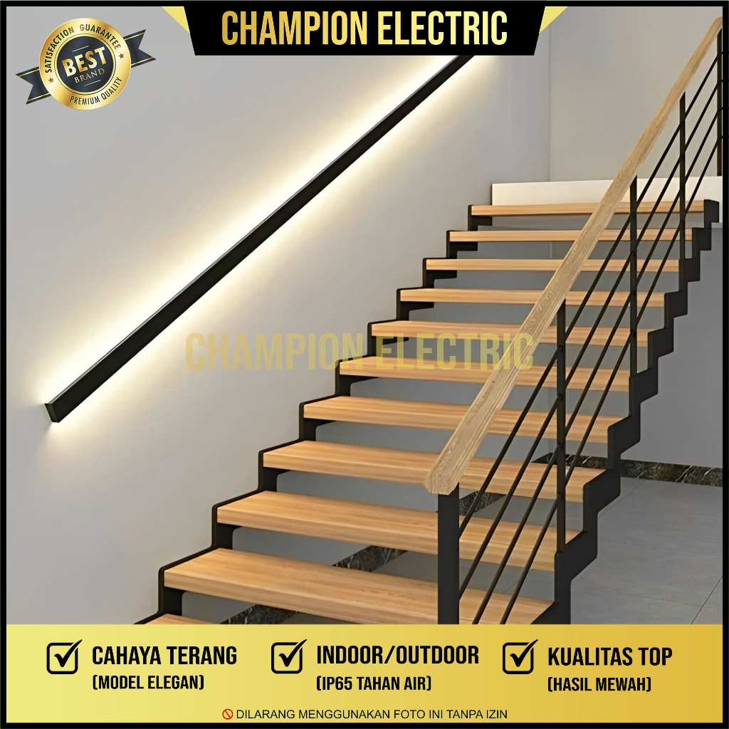 Jual Lampu Tangga LED Step Light Panjang Linear Lampu Hias Dinding ...