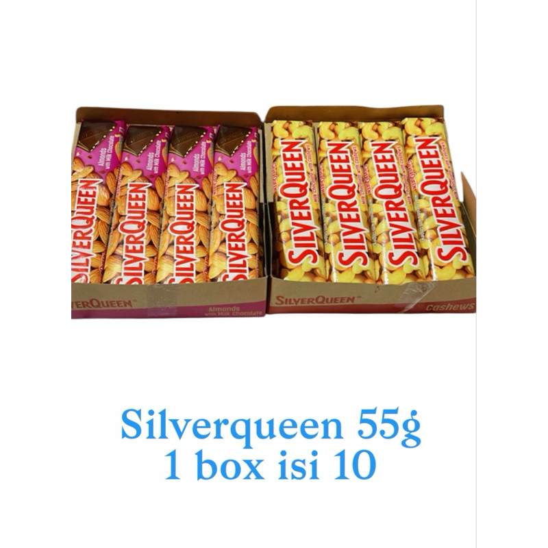Jual SILVERQUEEN 55g PROMO 1 BOX | Shopee Indonesia