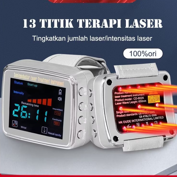 Jual PROMO! Jam tangan Terapi laser 12/13/15 titik laser fisioterapi ...