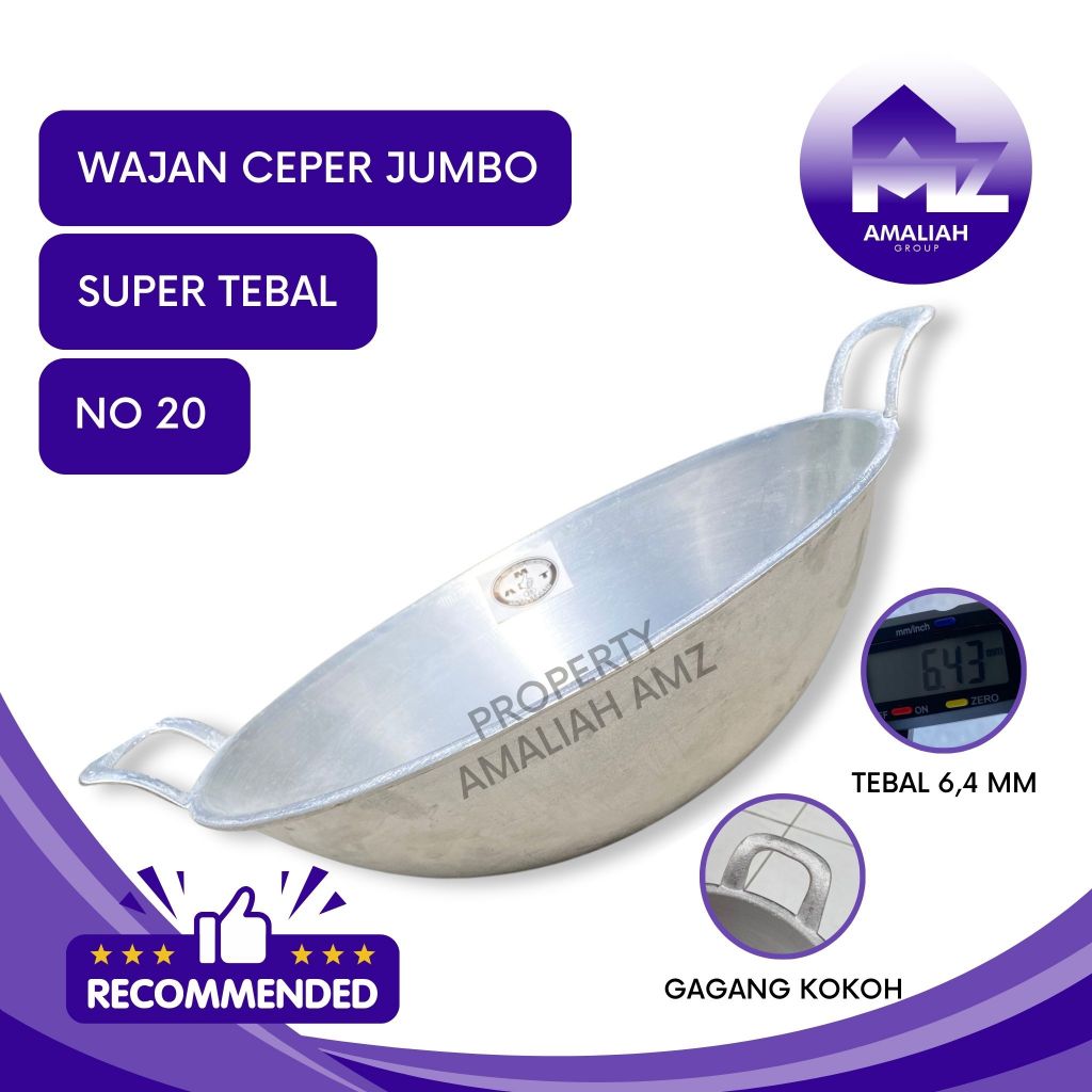 Jual wajan kuali katel ceper penggorengan alumunium tebal anti lengket ...